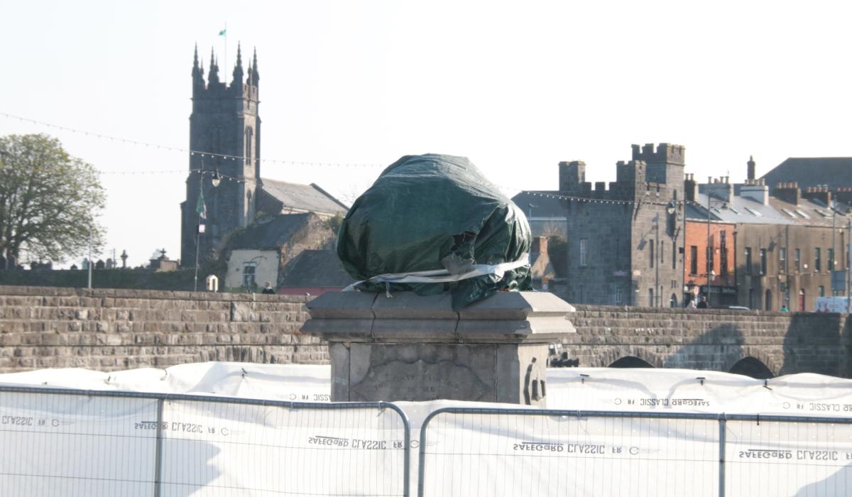 Works underway to repair Limerick's historic Treaty Stone - Limerick Live