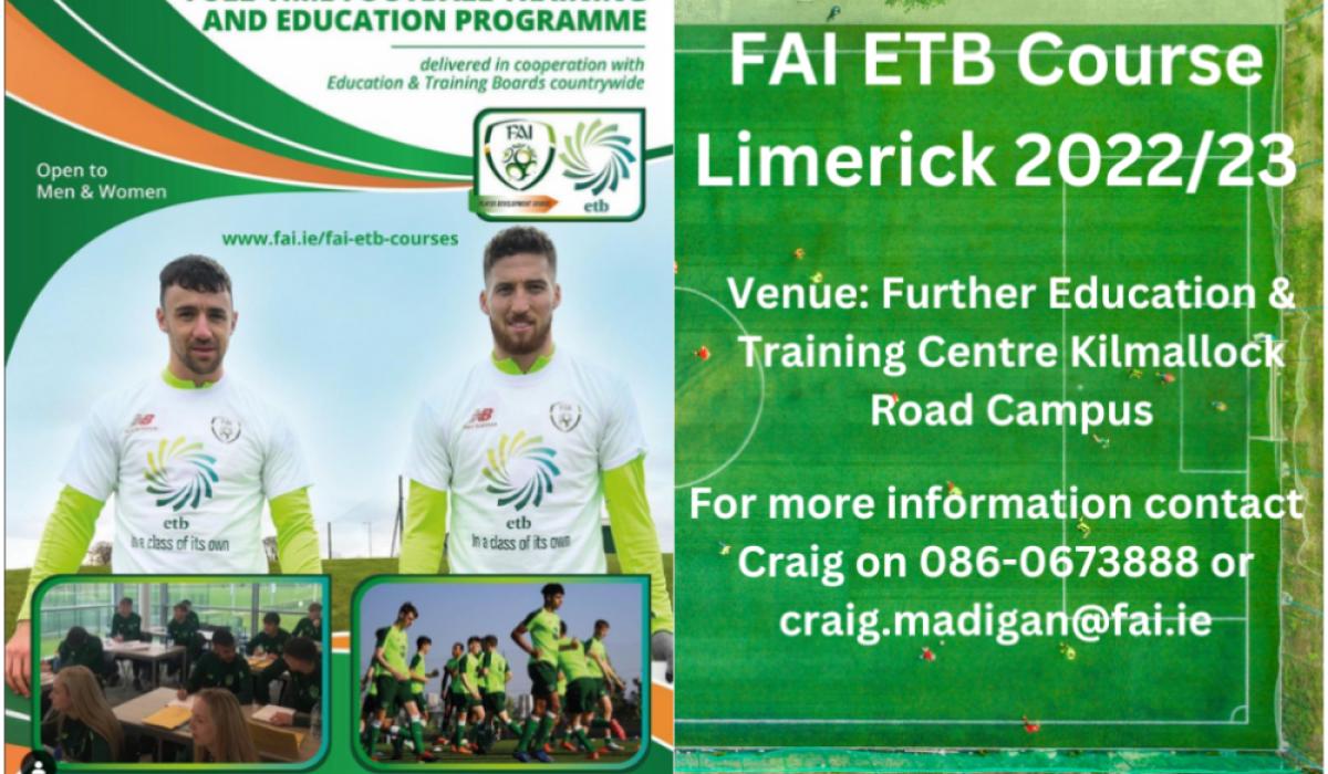Sign up for the FAI ETB course in Limerick now! - Limerick Live