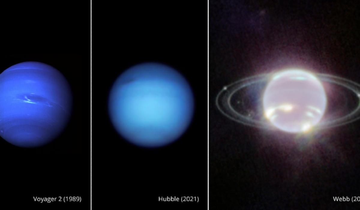 James Webb telescope shows spectacular photos of the outermost planet ...