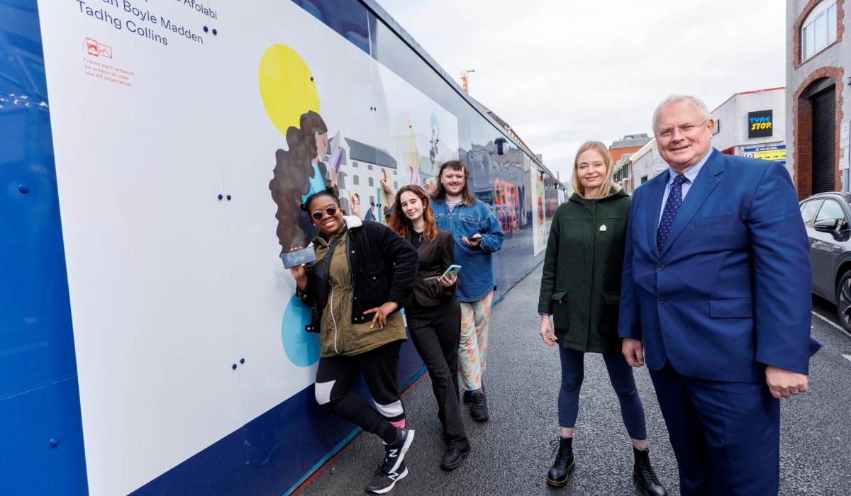 WATCH: Interactive hoarding installation launched on Limerick city ...