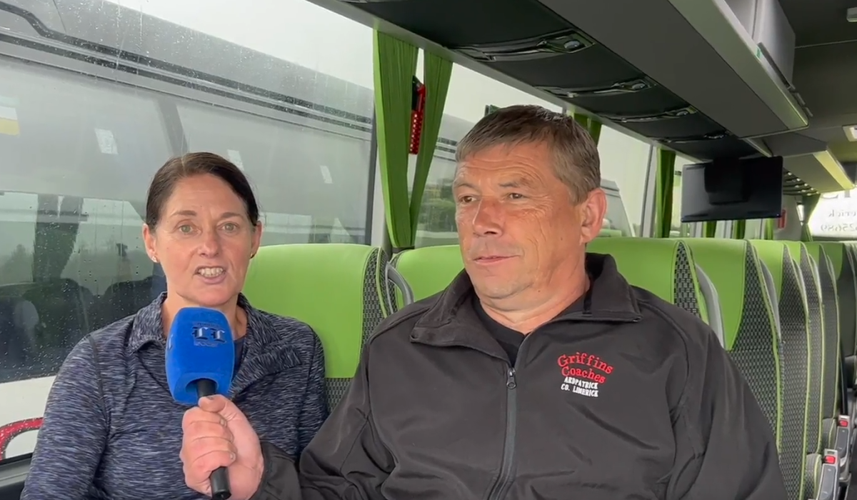 WATCH: Griffin's Coaches wish the hurlers well from Limerick team bus ...