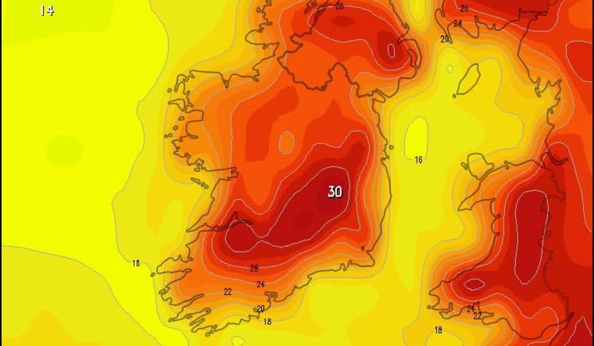 NATIONAL: One area of Ireland to get 31C on Friday and break record ...