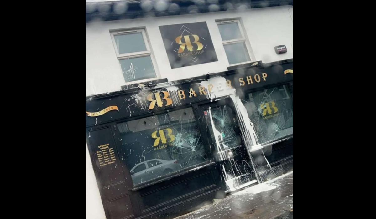 Business as usual at vandalised Limerick barber shop - Limerick Live