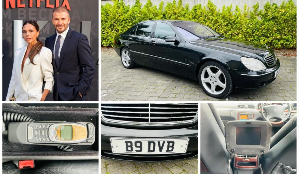 PICTURES: David Beckham's old Mercedes bizarrely turns up on DoneDeal ...