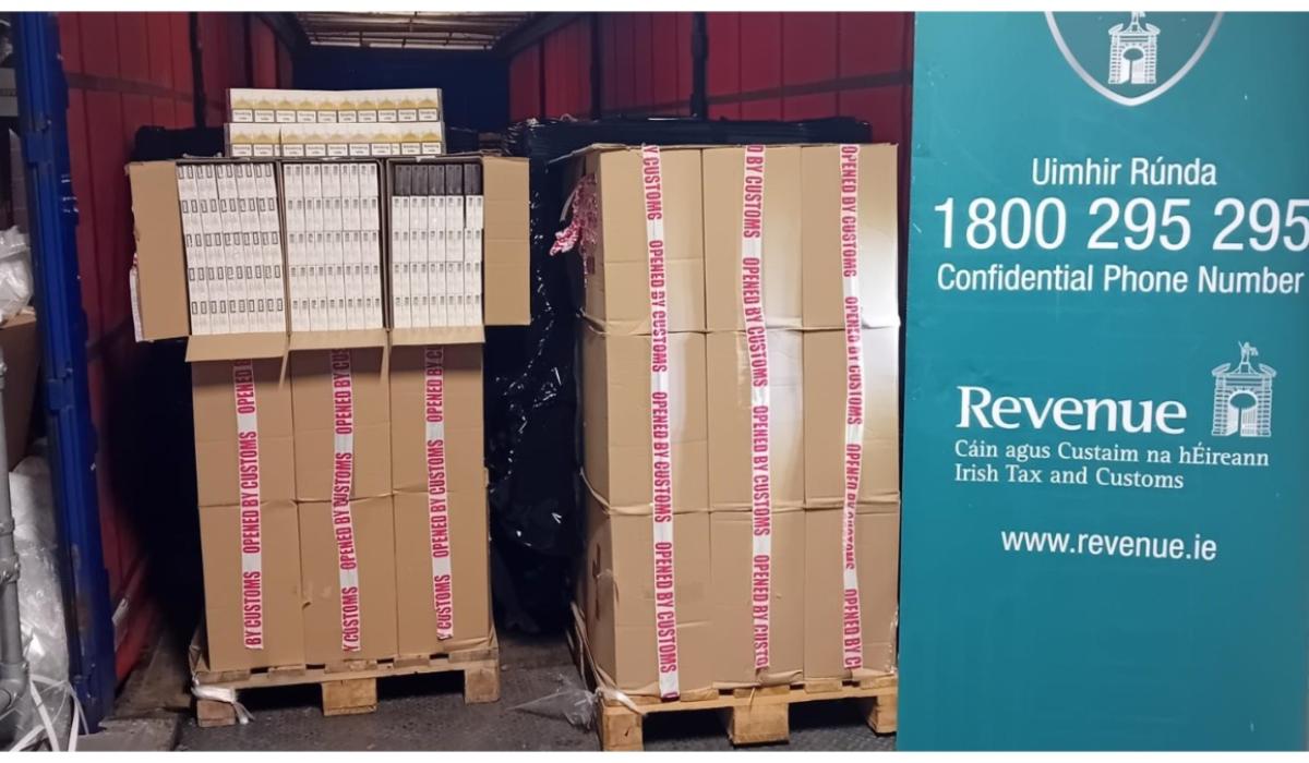 Massive haul of 9.5 million cigarettes seized by Revenue at Rosslare ...