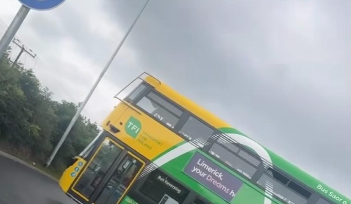 Viral video shows bus getting stuck on new Limerick roundabout ...