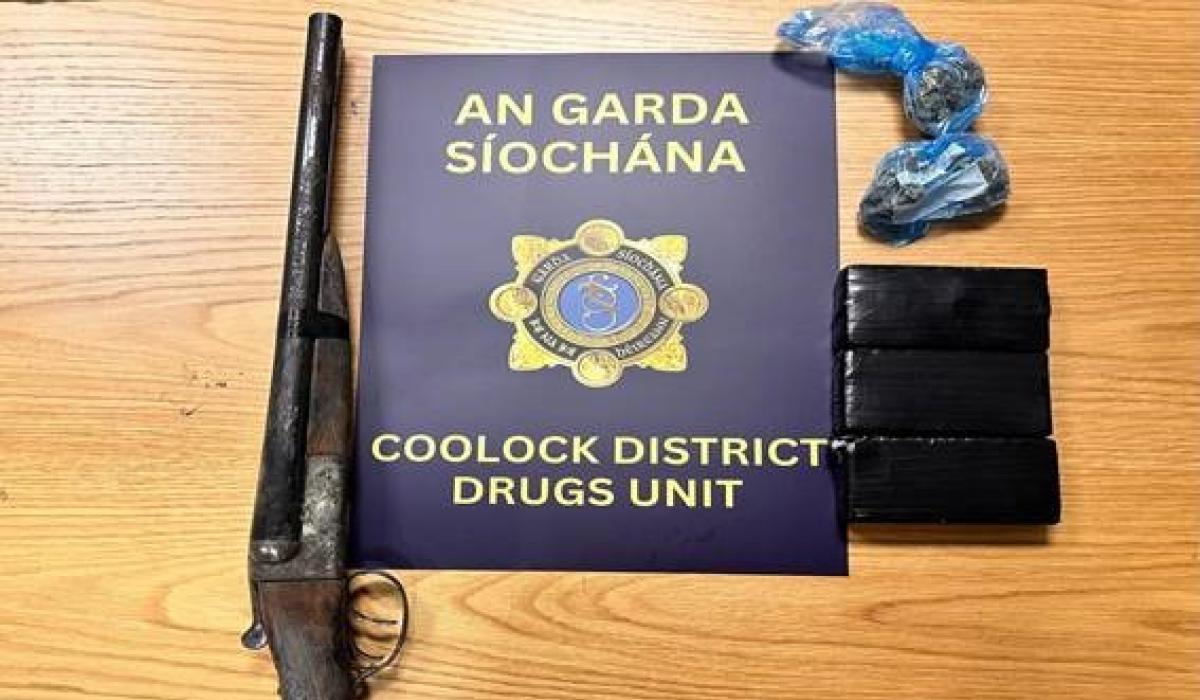 Double-barrel shotgun, cocaine and cannabis stash seized in Dublin ...