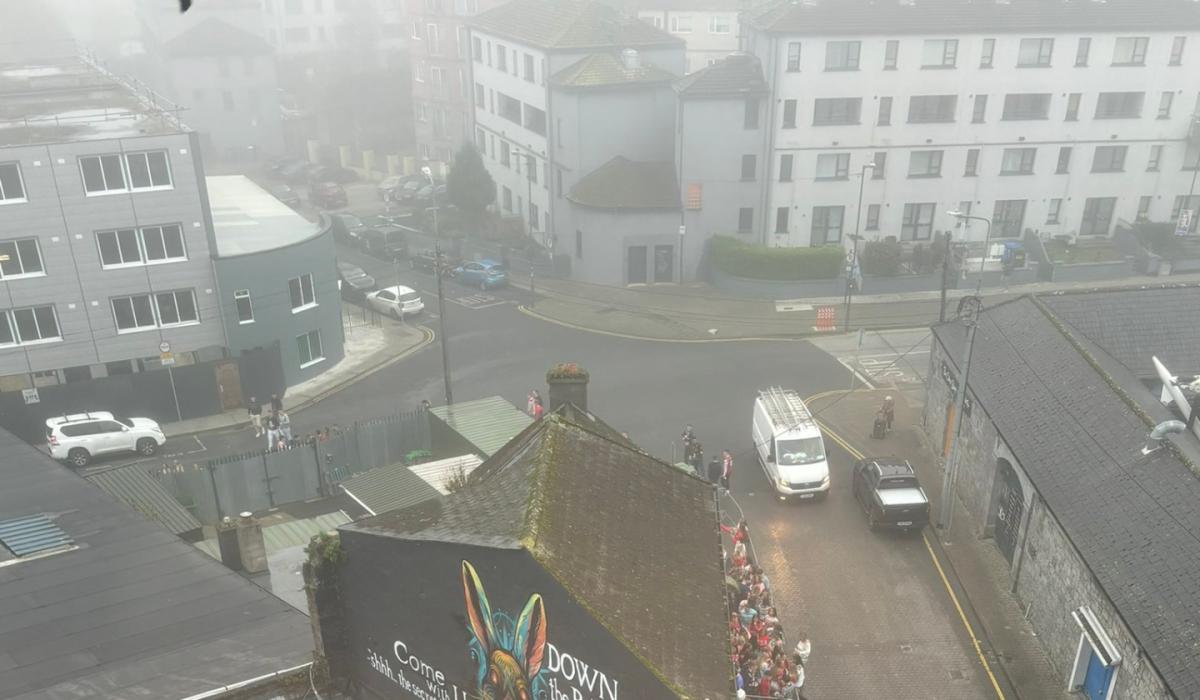 Limerick students queuing to celebrate annual 'Christmas Day' event in ...