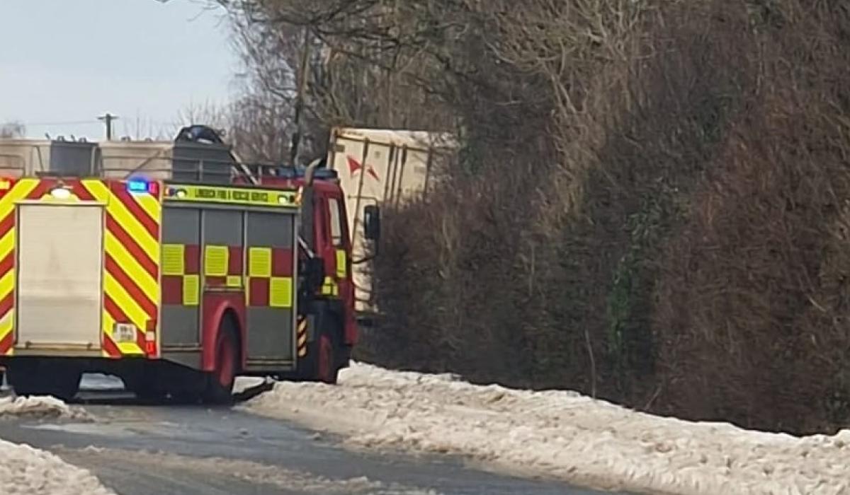 BREAKING: Emergency services respond after truck leaves road in ...