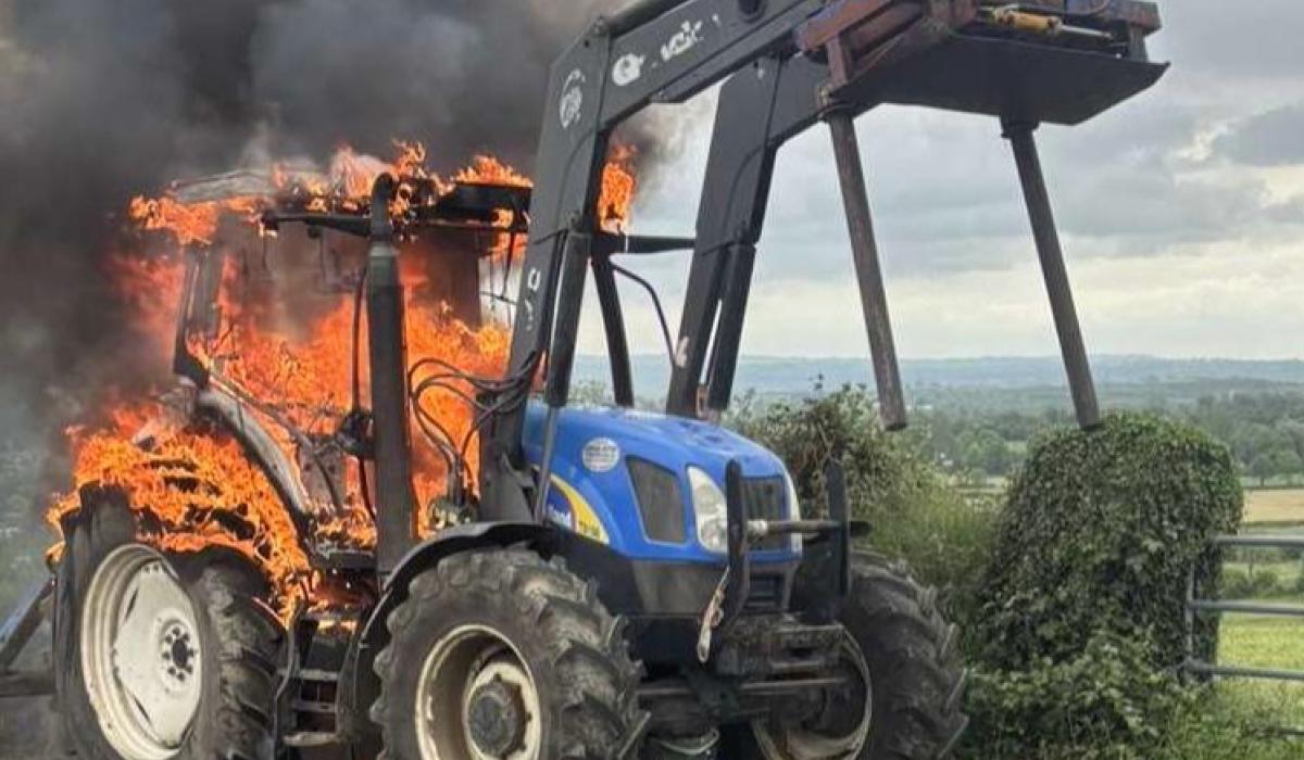 Tractor engulfed in flames in Limerick as driver travels to co-op ...