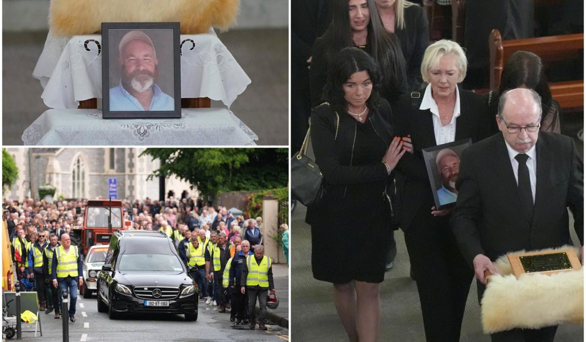PICTURES: Michael Gaine's wife leads mourners as funeral hears glowing ...