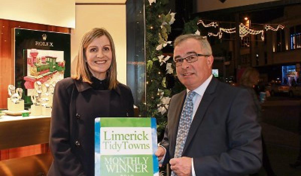 Jeweller Keane for monthly Limerick Tidy Towns prize - Limerick Live