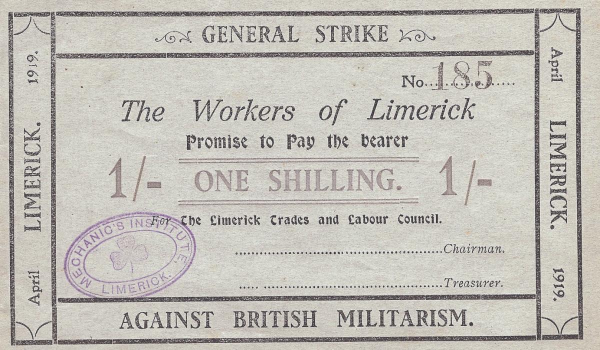 Limerick Soviet notes sell for thousands of sterling at auction ...