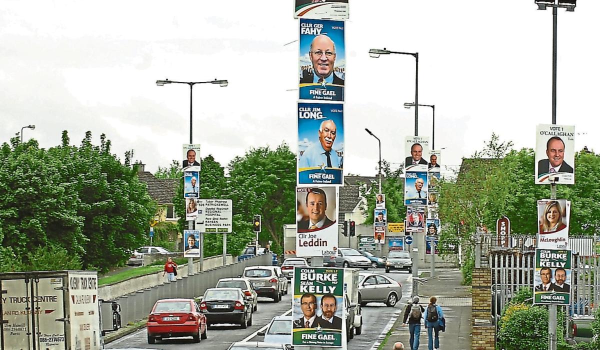 Call to ban local election posters sparks debate - Limerick Live