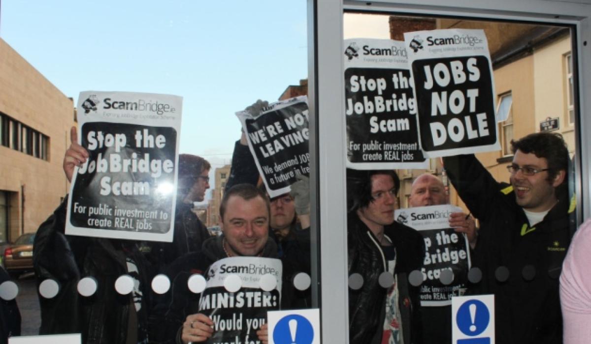 Protests at opening of new Intreo office in Limerick - Limerick Live