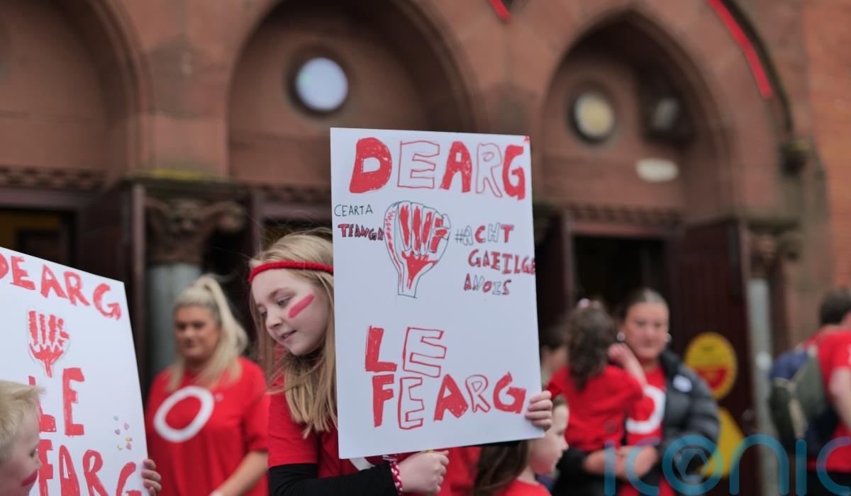 Thousands of protesters march through Belfast calling for protection of ...