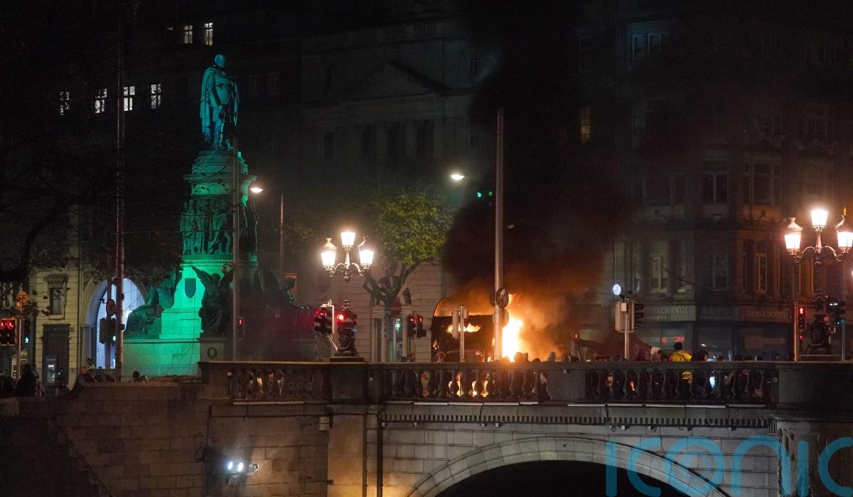 Buses and trams burned in Dublin riots after children injured in knife ...