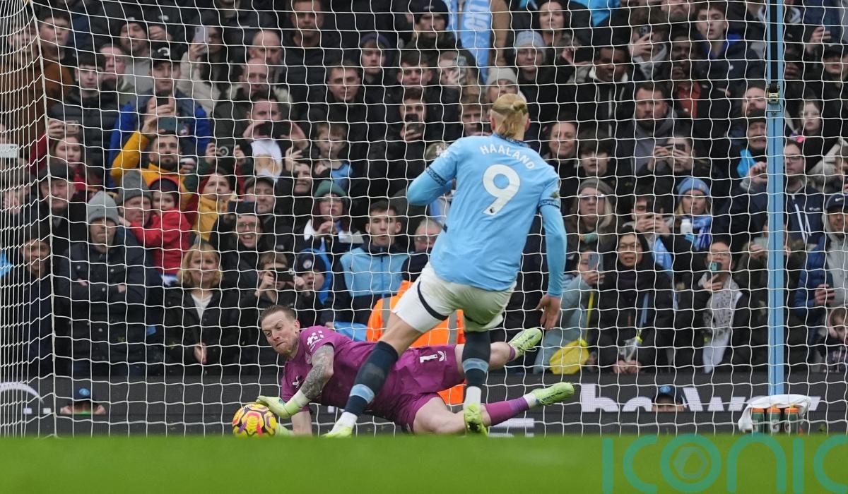 Erland Haaland misses penalty as Manchester City frustrated by Everton ...