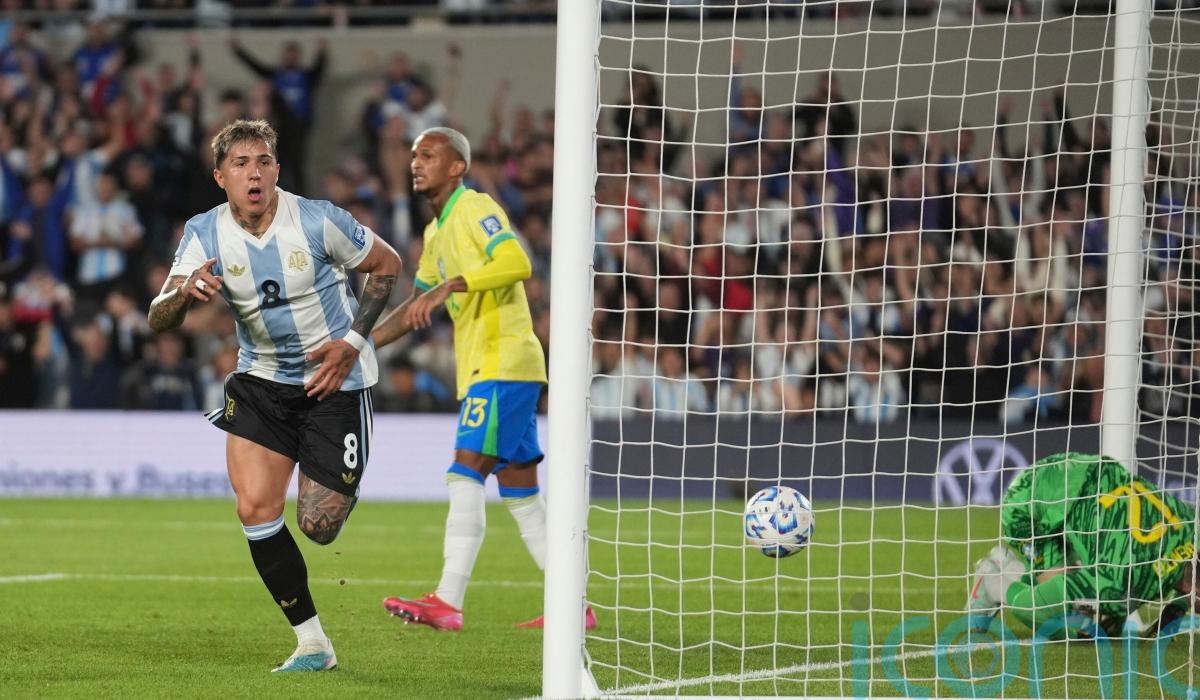 Argentina score twice in opening 12 minutes in 4-1 demolition of Brazil ...