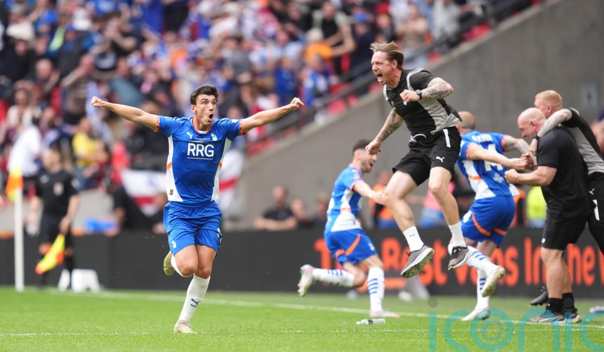 Oldham battle from behind twice to earn promotion to Football League ...