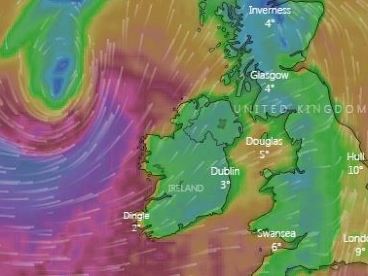 Met Eireann issues weather warning for strong winds and snow in ...