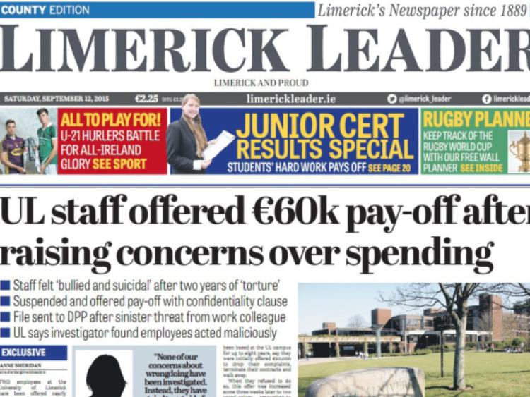 University of Limerick staff 'offered €60k pay-off' after raising ...