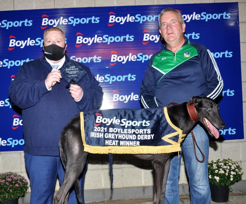 Limerick winner in heats of Boylesports Irish Greyhound Derby in ...