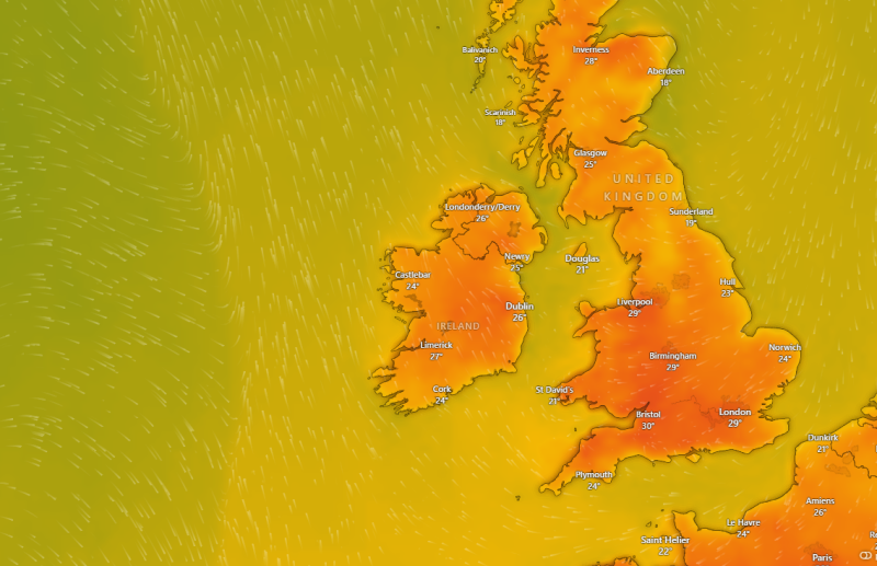 IRELAND HEAT MAP: How hot will your county be amid Met Éireann's ...