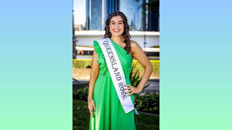 This year's Queensland Rose proudly flies the Limerick colours ...