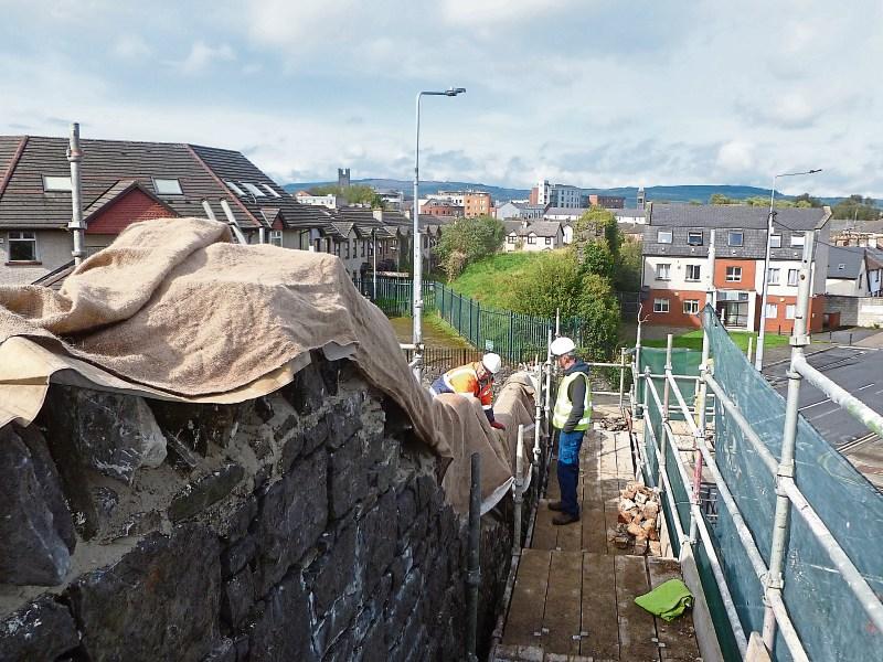 Works underway to upgrade famous walls of Limerick - Limerick Live
