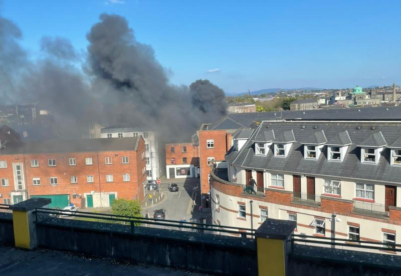 Fire crews deal with fire in Limerick city centre - Limerick Live