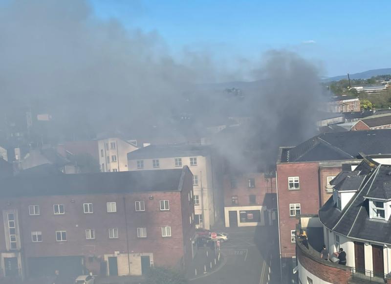 Emergency services tackle fire in Limerick city - Limerick Live