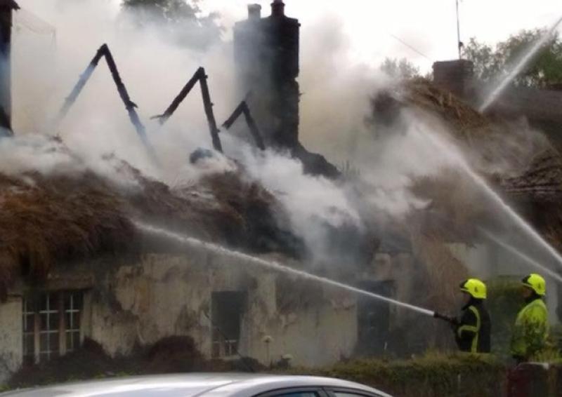 Major fire destroys thatched cottages in Adare - Limerick Live