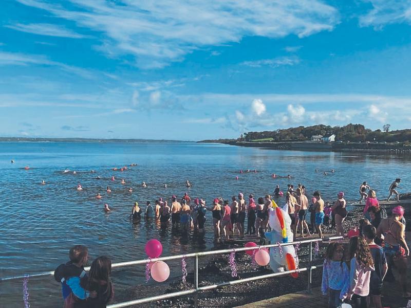 Swimmers go pink for Limerick charity challenge - Limerick Live