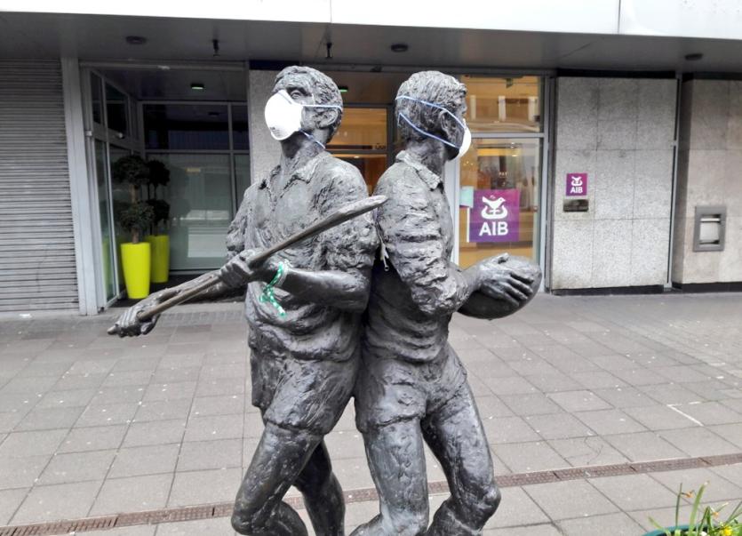 Face masks appear on Limerick city's iconic statues - Limerick Leader