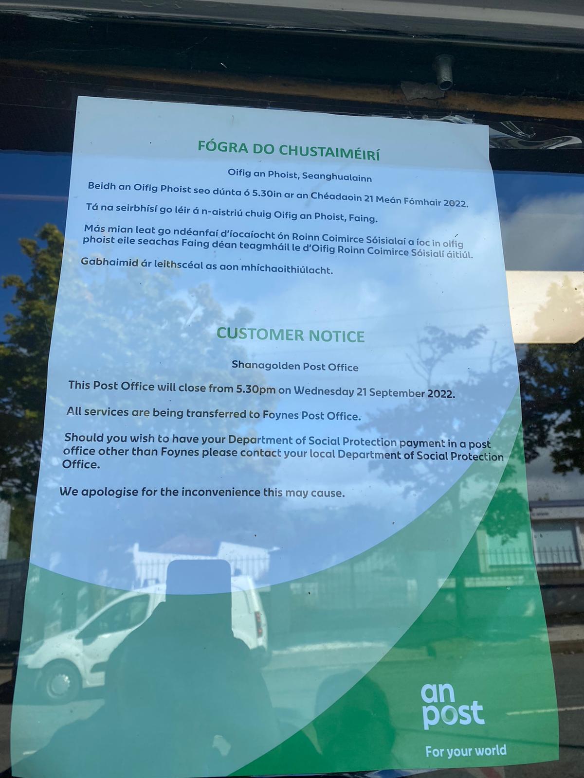Anger in Limerick village as closure of local post office is confirmed ...