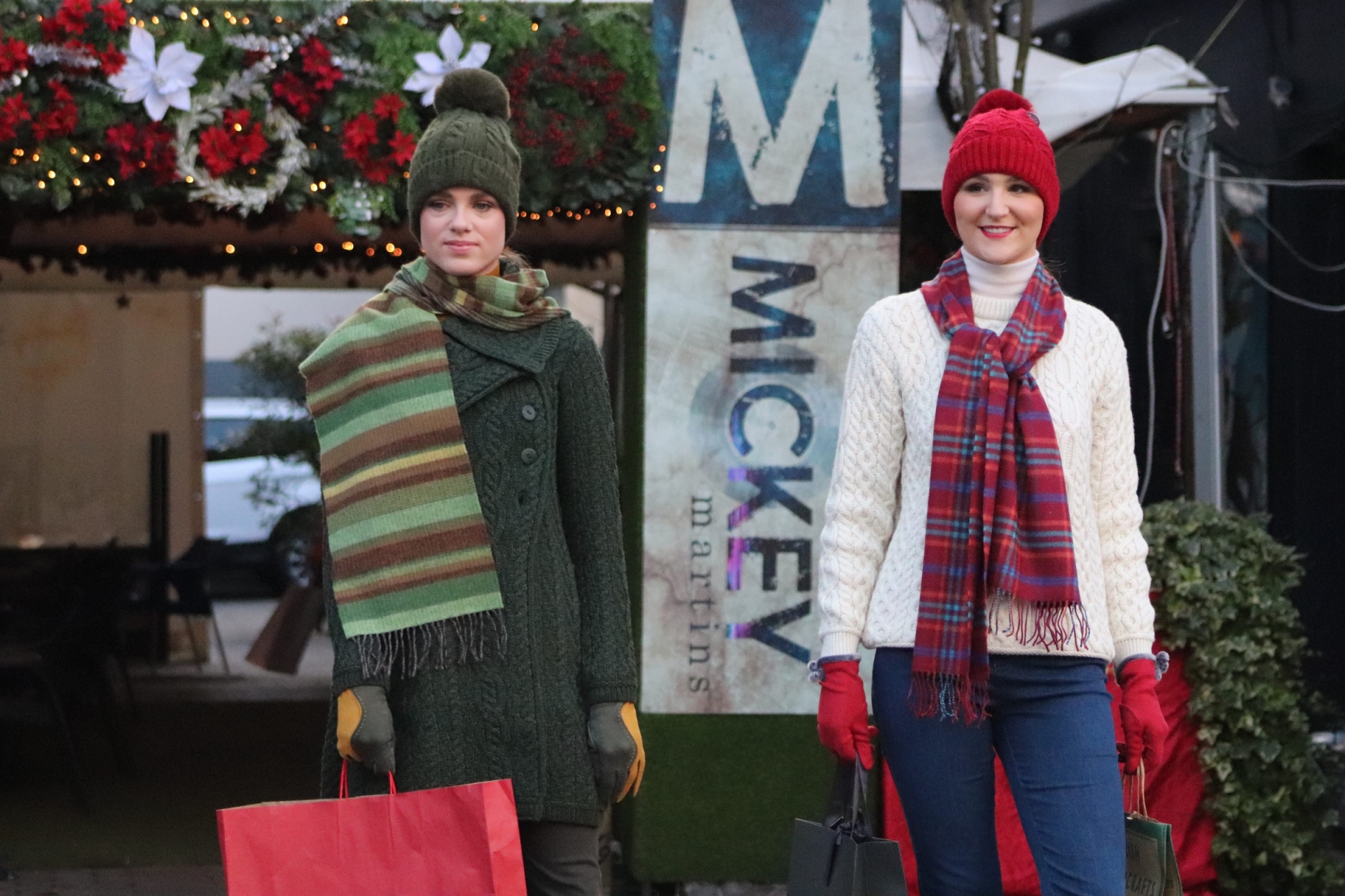 In Pictures: Models show off Christmas fashion on the streets of ...