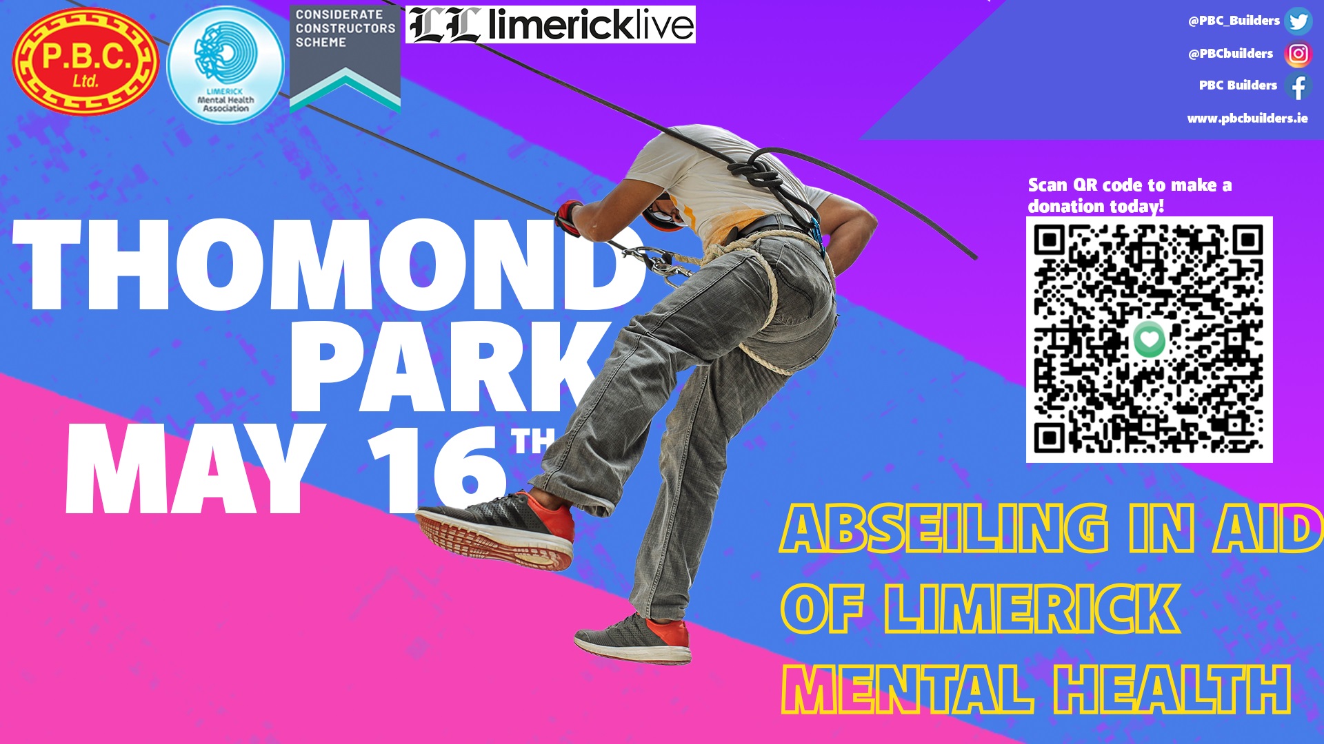 PBC Builders to scale new heights at Thomond Park for charity ...