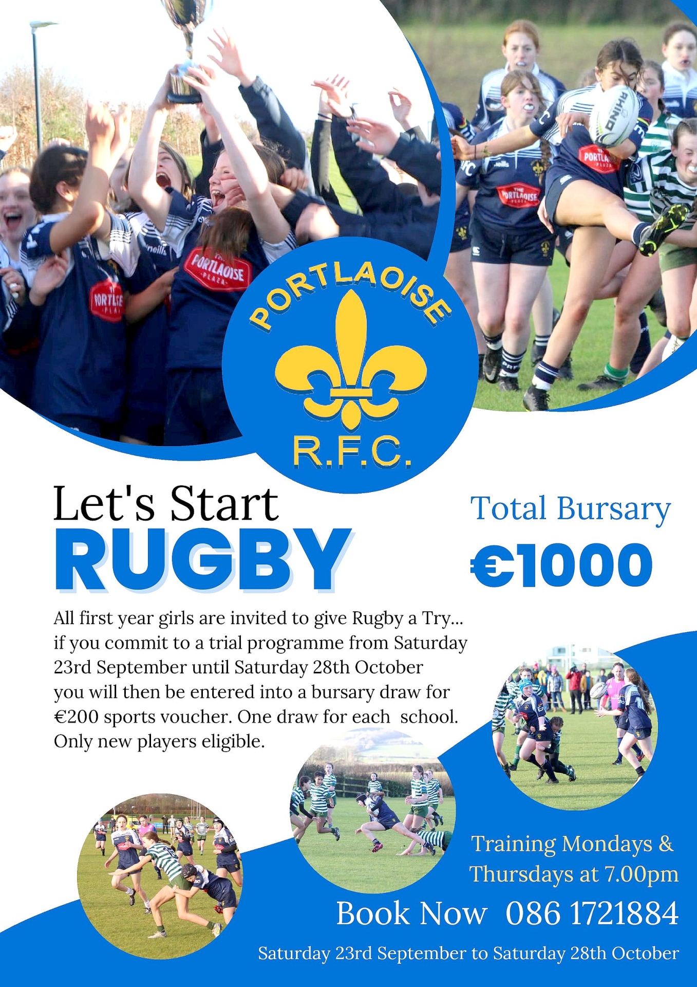 Portlaoise Rubgy Club reveals new bursary programme to encourage girls ...