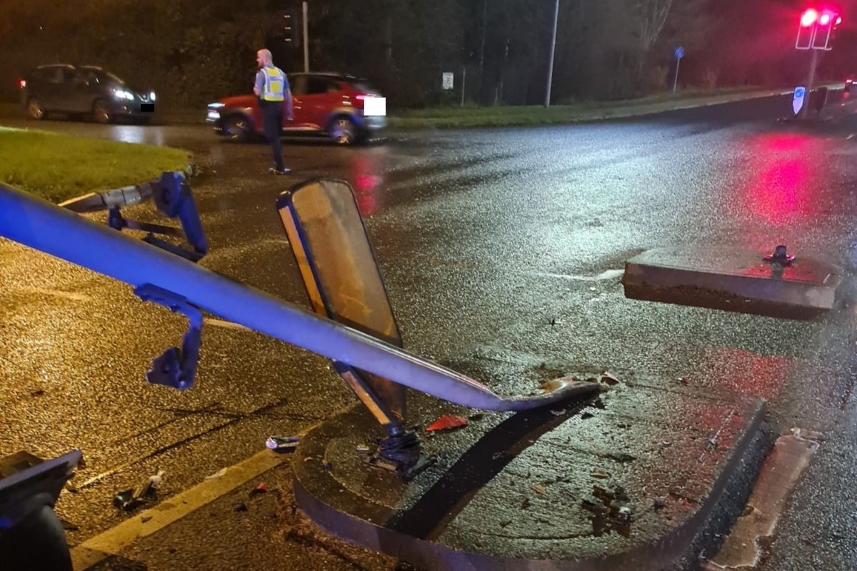 PICTURES: Shocking images emerge of damage to car after driver crashed ...