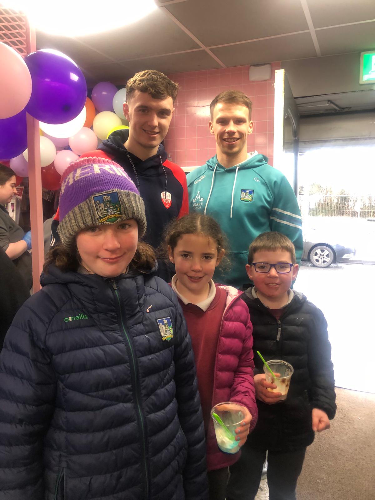 PICTURES: Limerick sports stars give helping hand at ice-cream ...