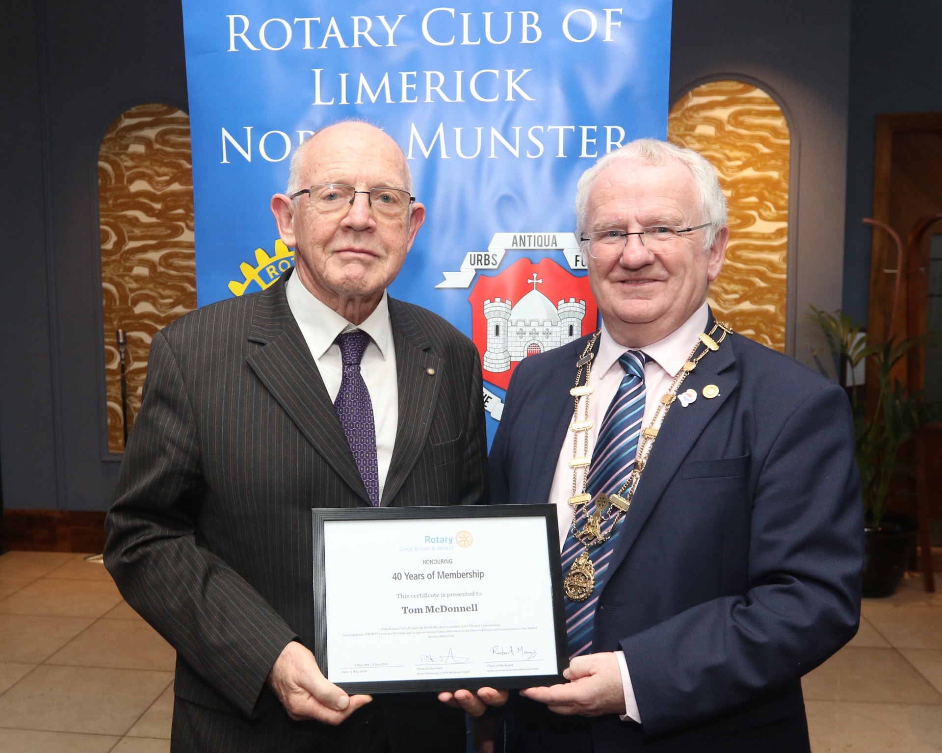 PICTURES: Limerick rotary club celebrates members with special event ...