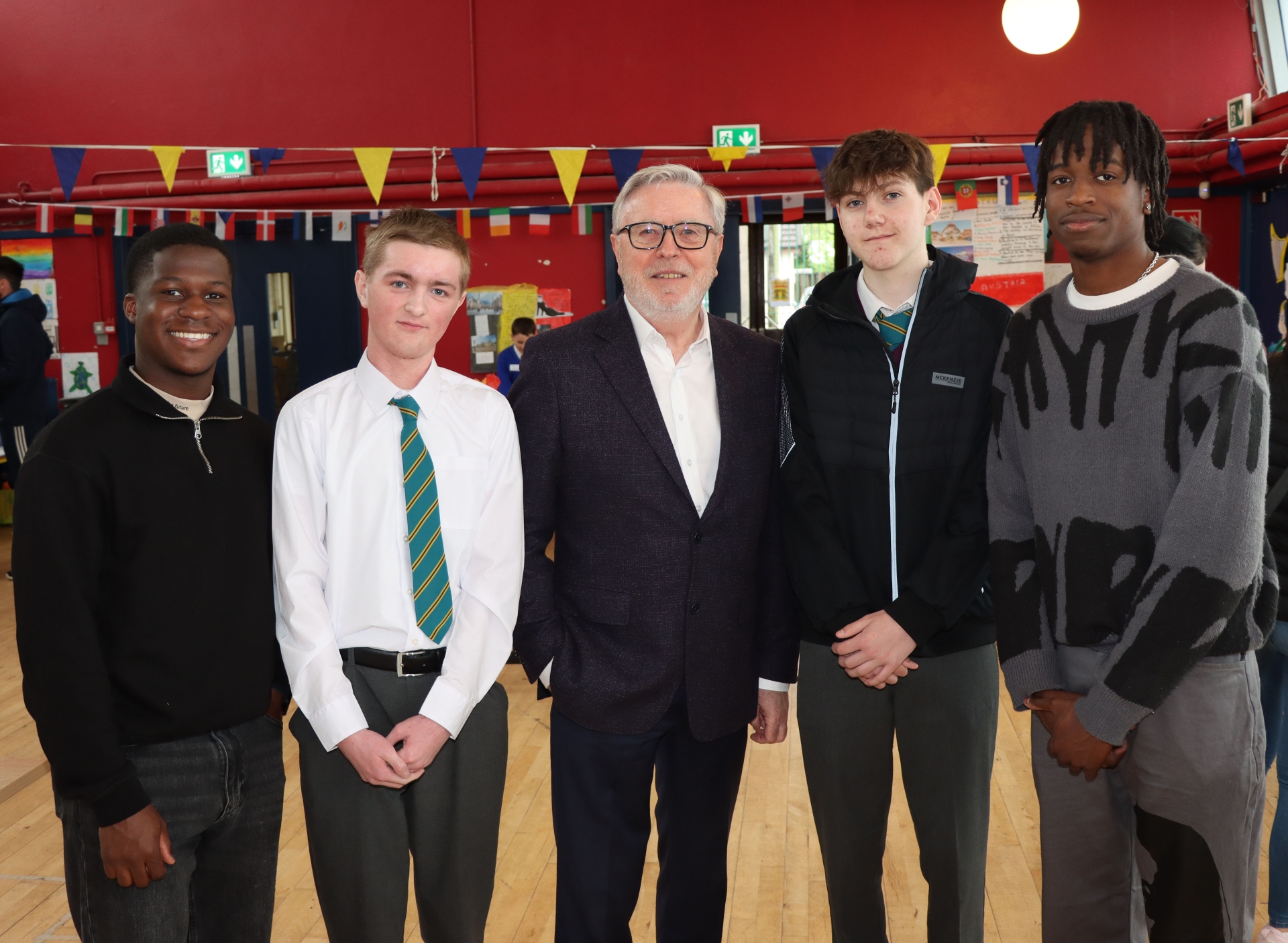 PICTURES: Limerick school gets special visit from former President of ...